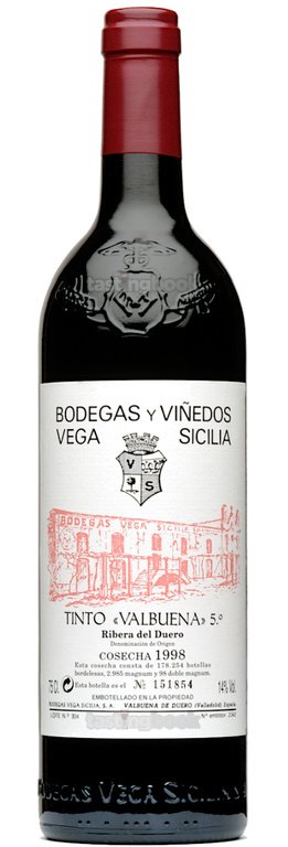Valbuena 5° 1998 Bodegas Vega Sicilia | Your personal wine professional ...