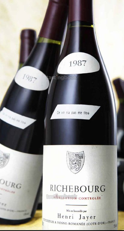 Richebourg 1987 Henri Jayer | Your personal wine professional | Tastingbook