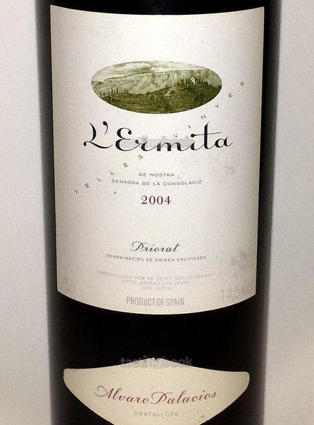 L'Ermita 2004 Álvaro Palacios | Your personal wine professional ...