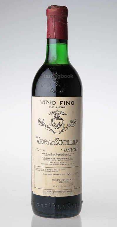 Unico 1961 Bodegas Vega Sicilia | Your personal wine professional ...